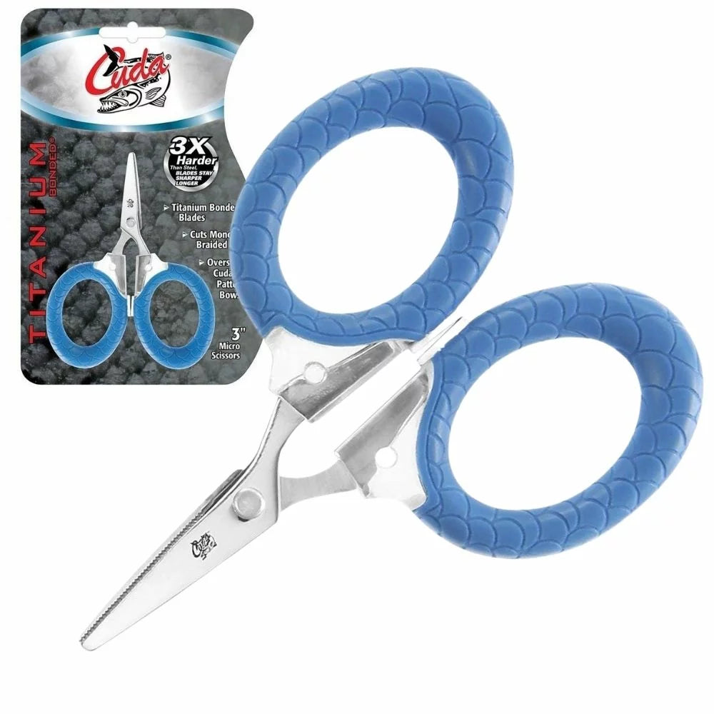 CUDA Titanium Nitride Bonded Braid/Mono Line Cutter MICRO Scissors 3in ...