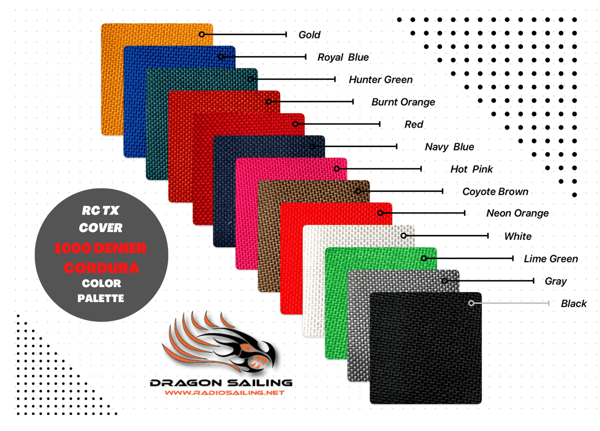 CUSTOM Hand Sewn Transmitter Covers by Dragon Sailing – Dragon Sailing ...