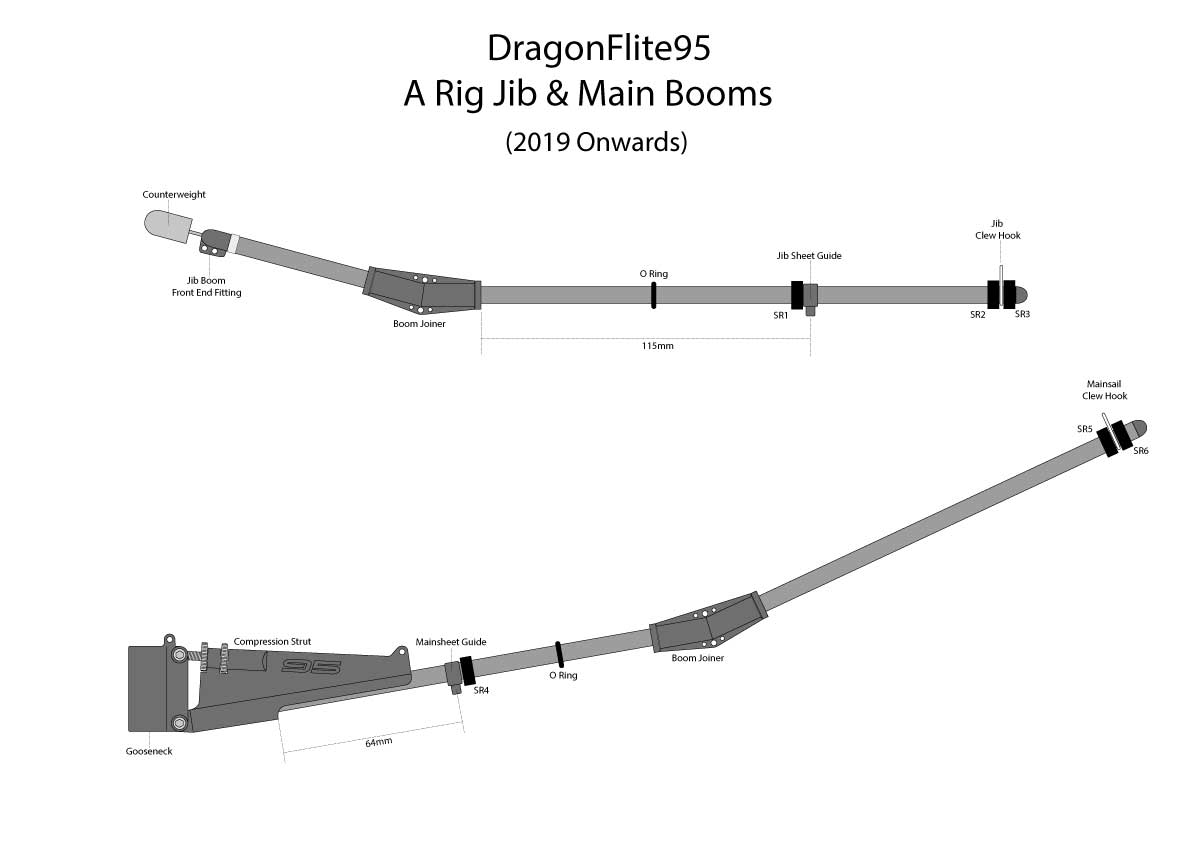 Complete "A" Rig Assembly (No Sails) - DragonFlite 95 – Dragon Sailing ...