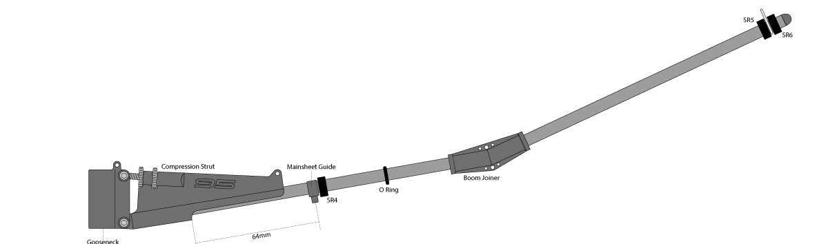 DF95 Main Boom Pack A - 2025 – Dragon Sailing North America